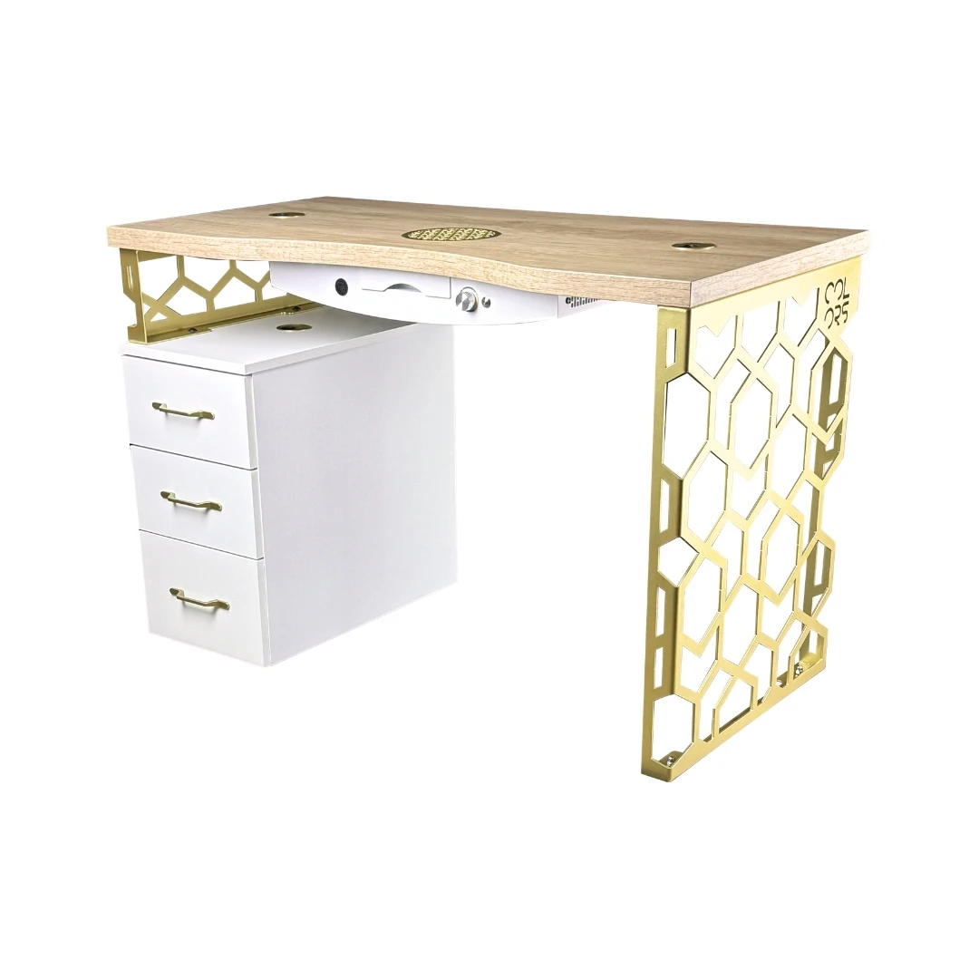 Biurko do manicure COLORS HEXA ONE WOOD